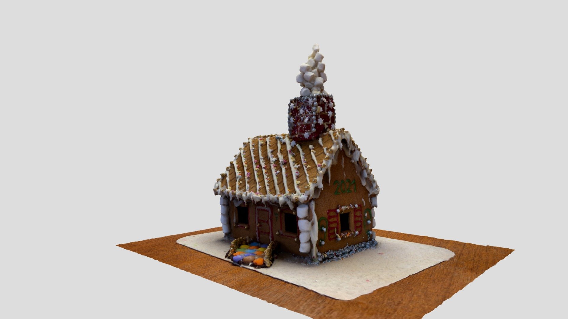 Gingerbread house (Scanned with iPhone 13pro) - 3D model by ...