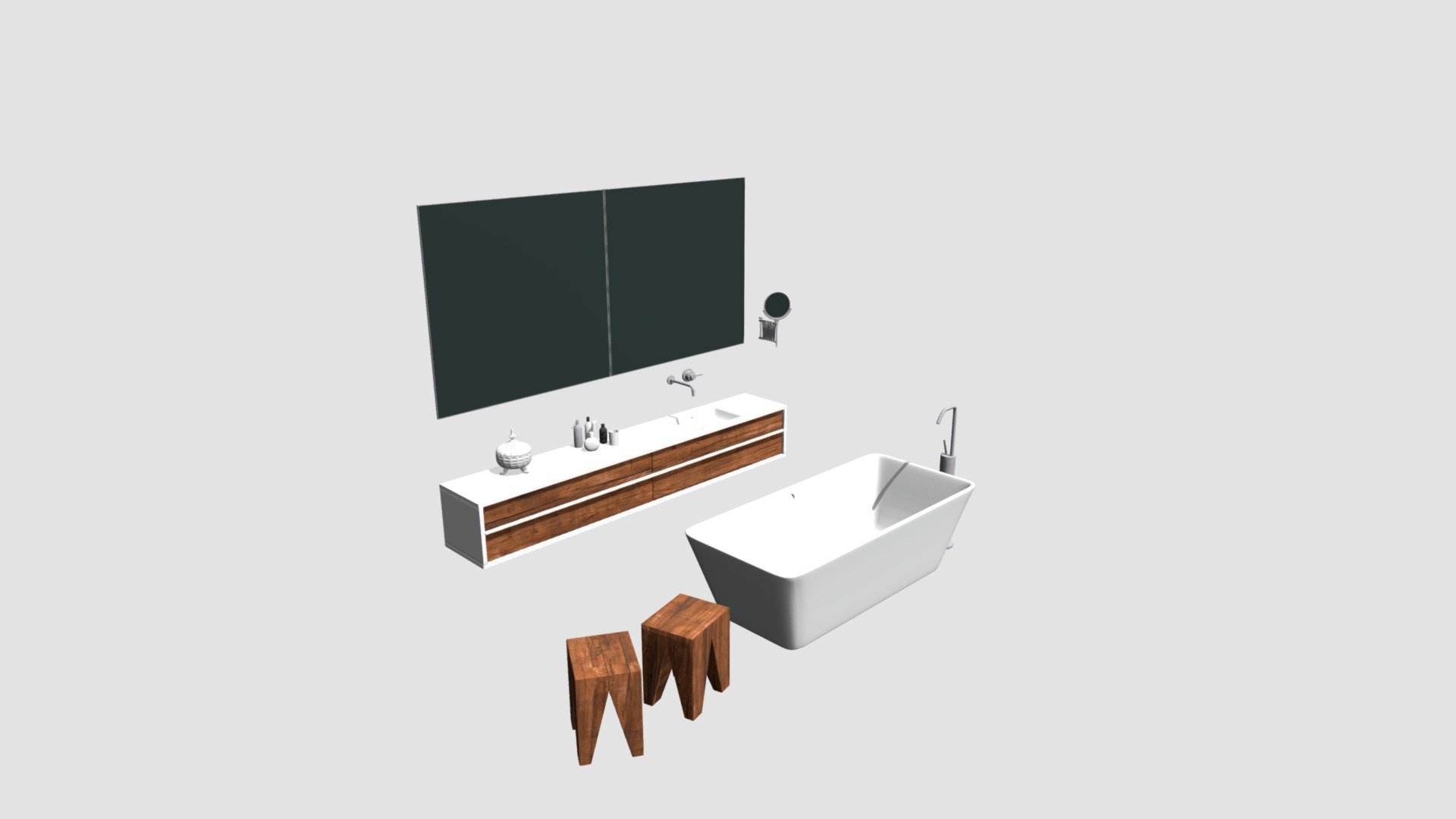 Bathroom furniture - Buy Royalty Free 3D model by Evermotion [aaf5e3a ...