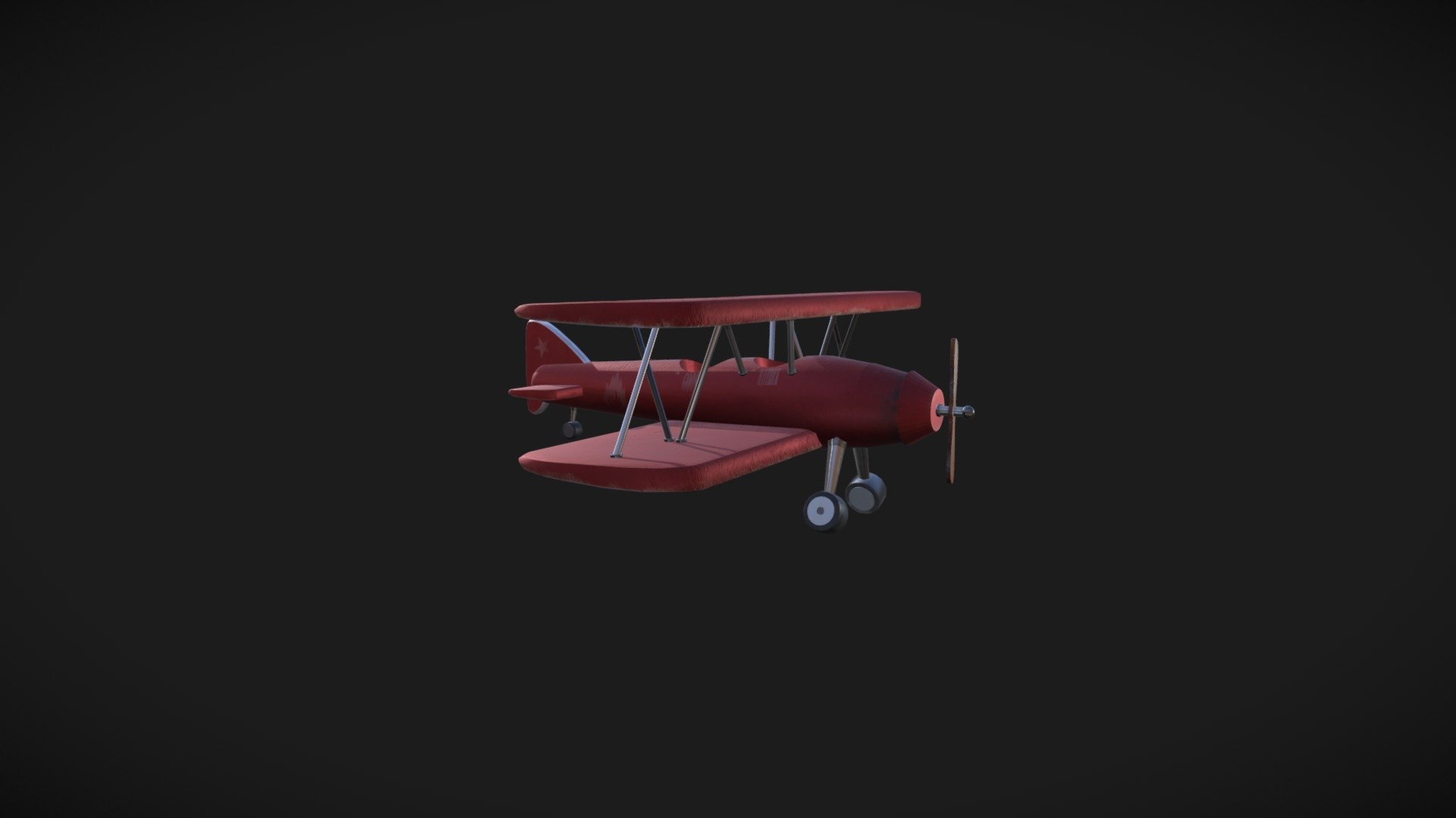 Biplane aircraft - Download Free 3D model by Celine_Archambeau [aaf65ae ...