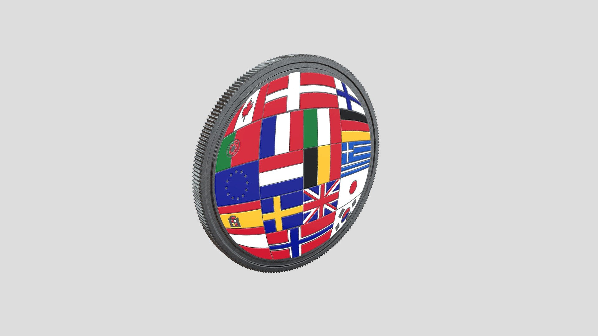 USA Made Matte Silver Netherlands Embassy - 3D model by All About ...