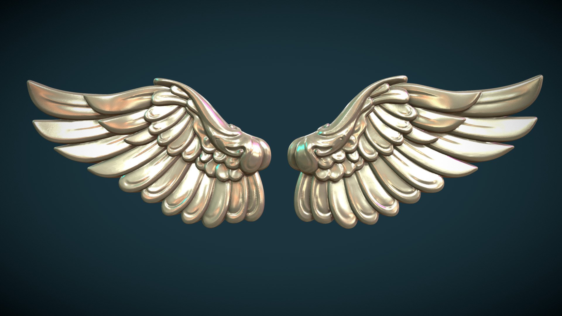 Wings Relief - 3D model by Skazok [aaf938c] - Sketchfab