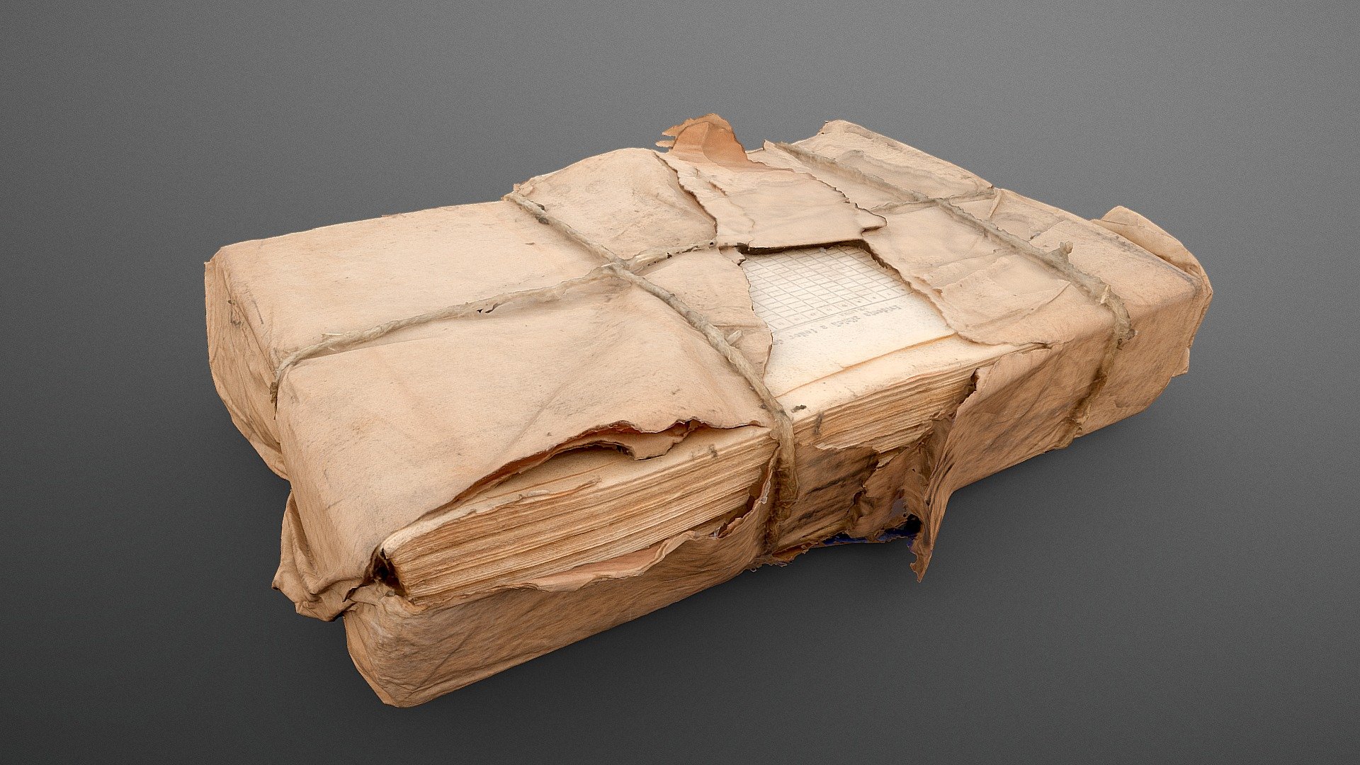Stack of old documents - 3D model by Epikit [aaf9d9e] - Sketchfab