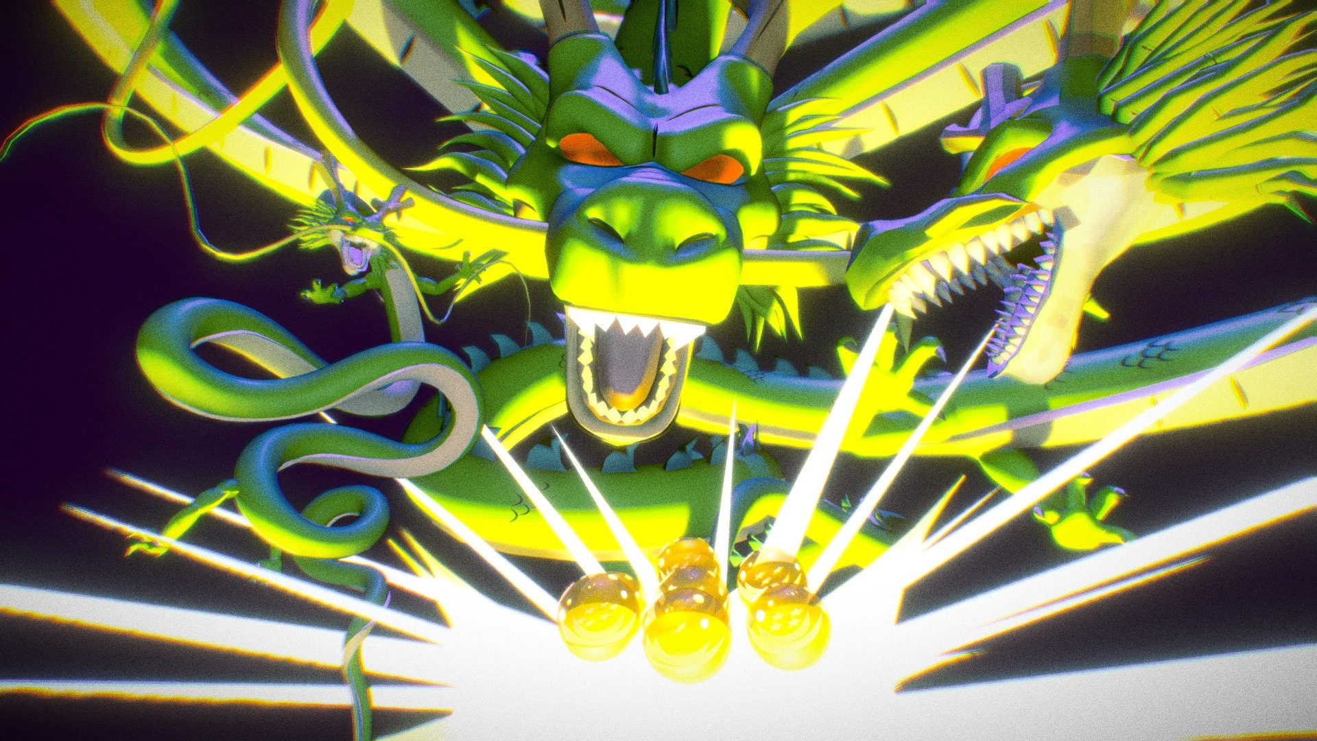 Shenron - Download Free 3D model by KW (@kcw56) [aafc183] - Sketchfab