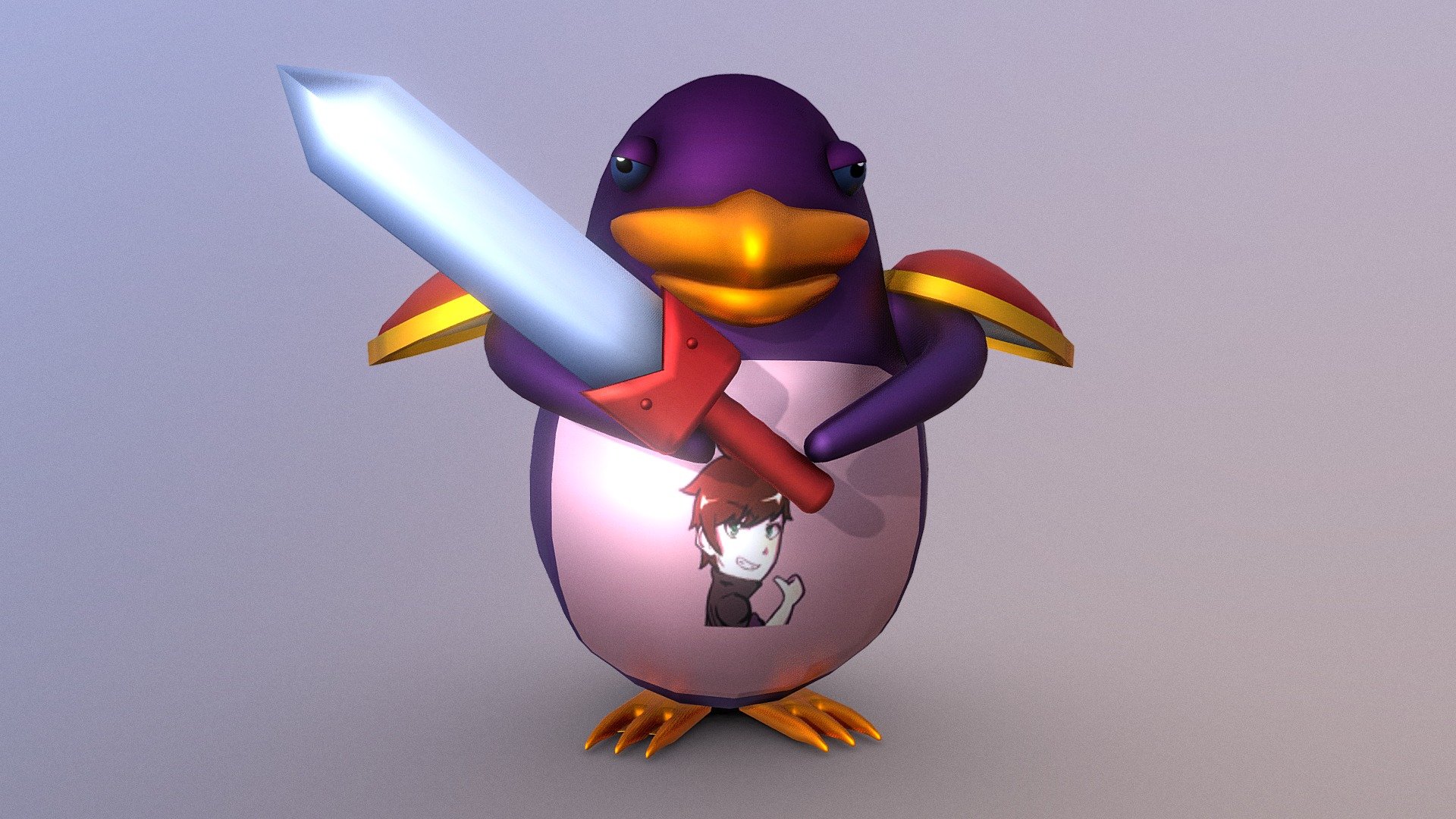 Penguin Soldier (Yugioh) - Buy Royalty Free 3D model by Yanez Designs ...