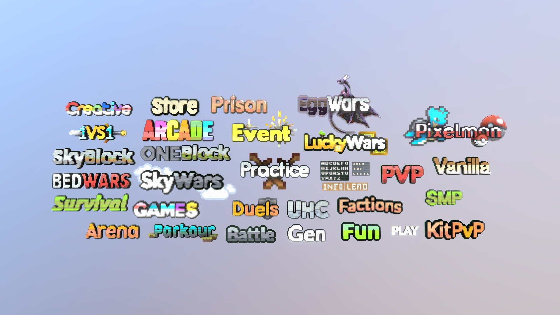 33x Texts - 3D model by BreadBuilds [aafef63] - Sketchfab