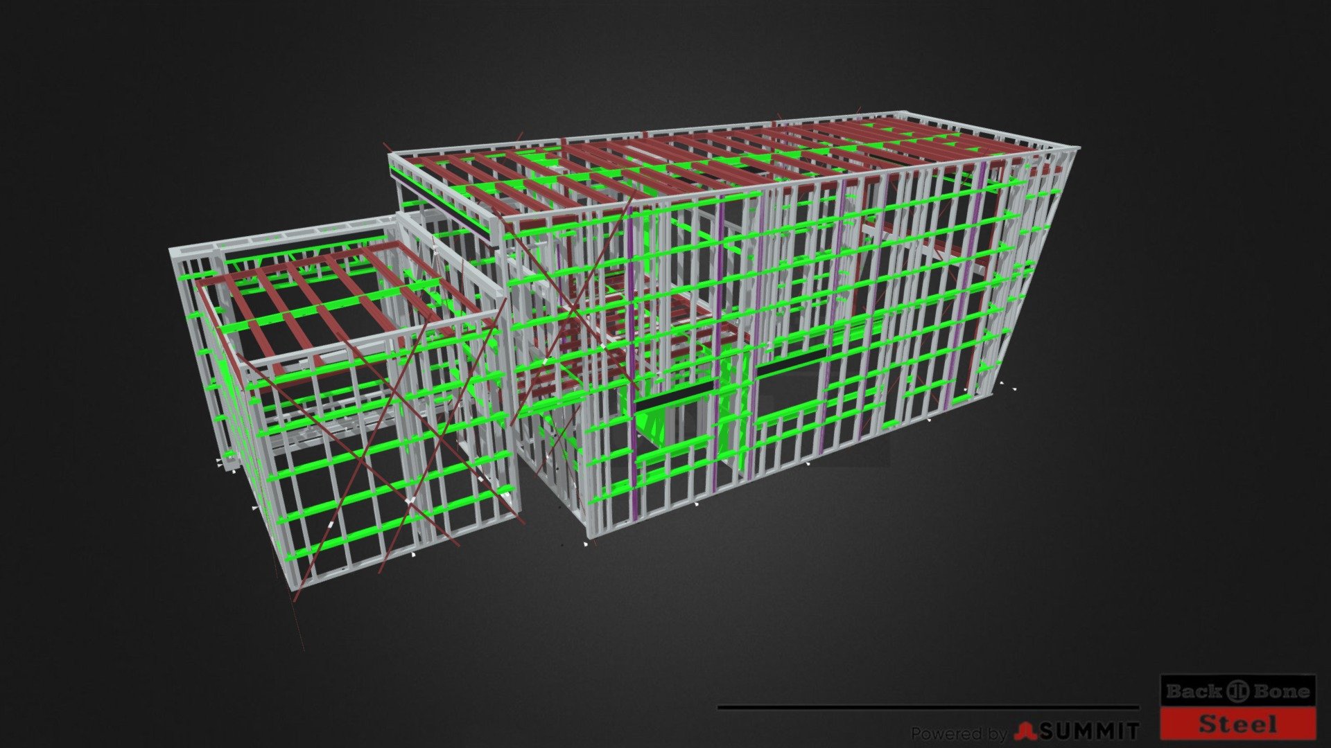 ML2 WALLS AND ROOF - LH - 3D model by backbonesteel [ab003f5] - Sketchfab