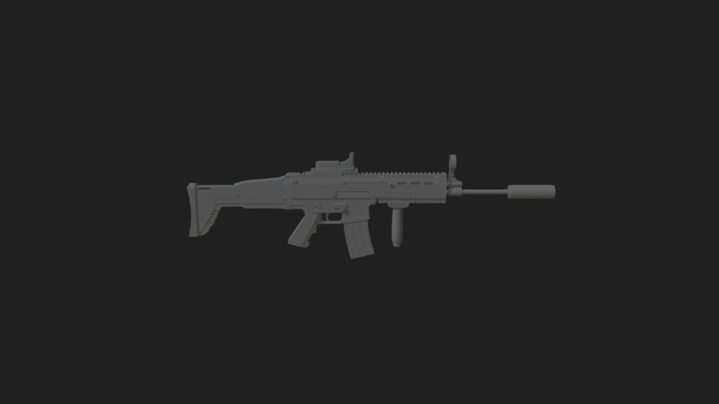 FN SCAR-L Weapon / Gun - 3D model by michael_bachtiar [ab00aa1] - Sketchfab