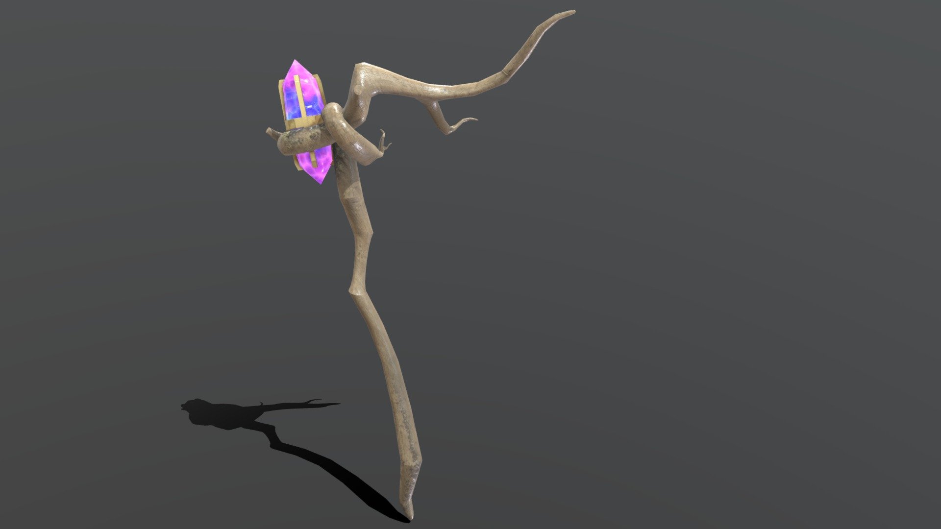 Knotted Crystal Staff - 3D model by jrigall [ab01f6d] - Sketchfab