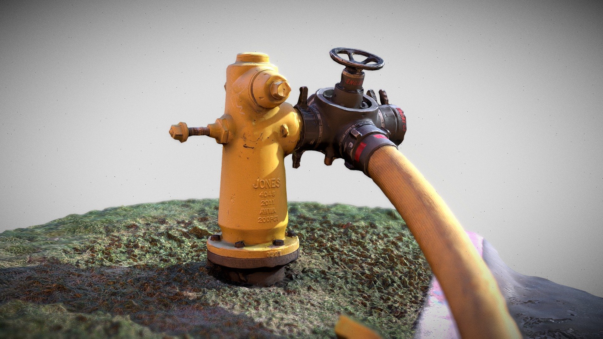 Fire Hydrant and Hose Connected - Buy Royalty Free 3D model by ...