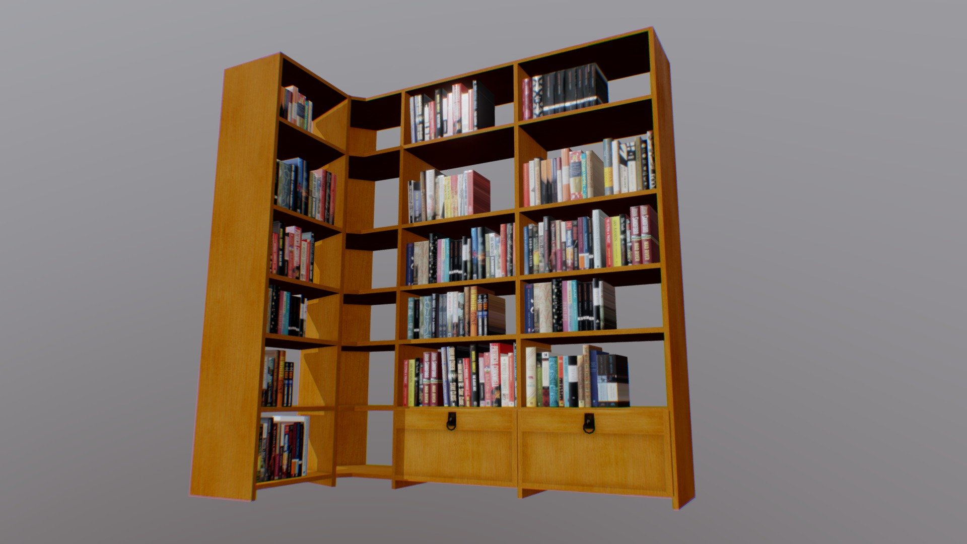 Bookshelf - 3D model by Iso Game Lab (@isogl) [ab03bc6] - Sketchfab