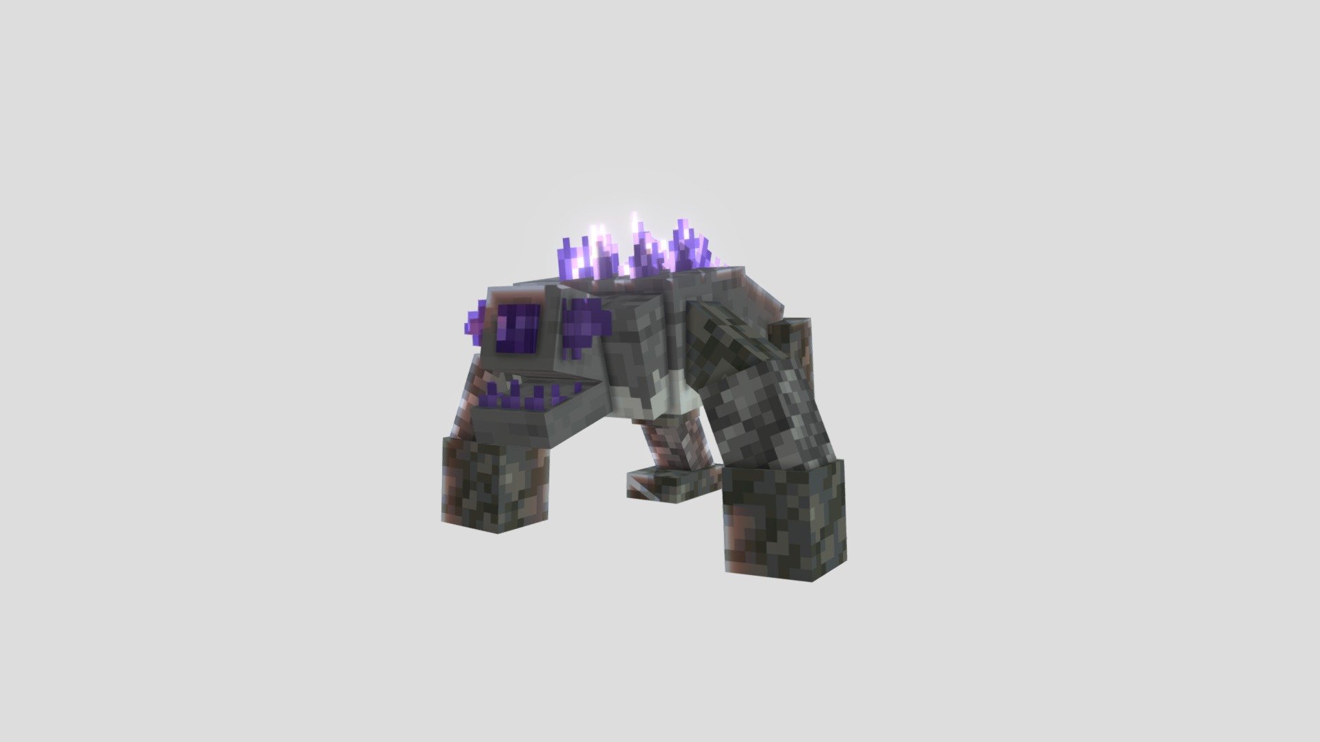Amethyst Golem - Custom Minecraft Boss - 3D model by cozmicarrow ...