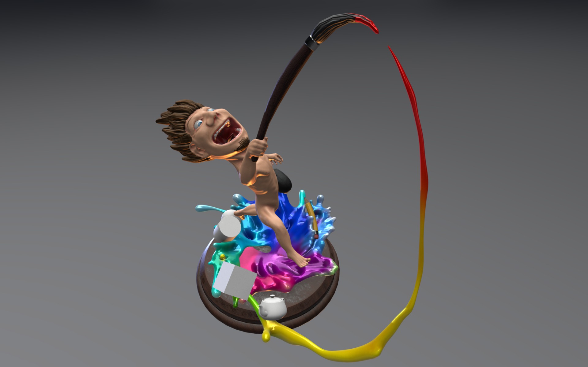 The Artist - 3D model by haemorrhoides [ab09a01] - Sketchfab