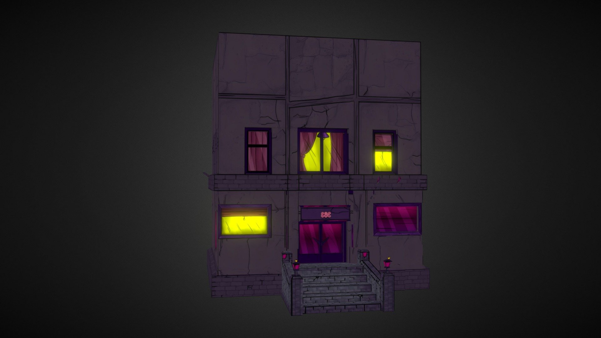 Building - Project Neon - Path Games - Download Free 3D model by GGLuna ...
