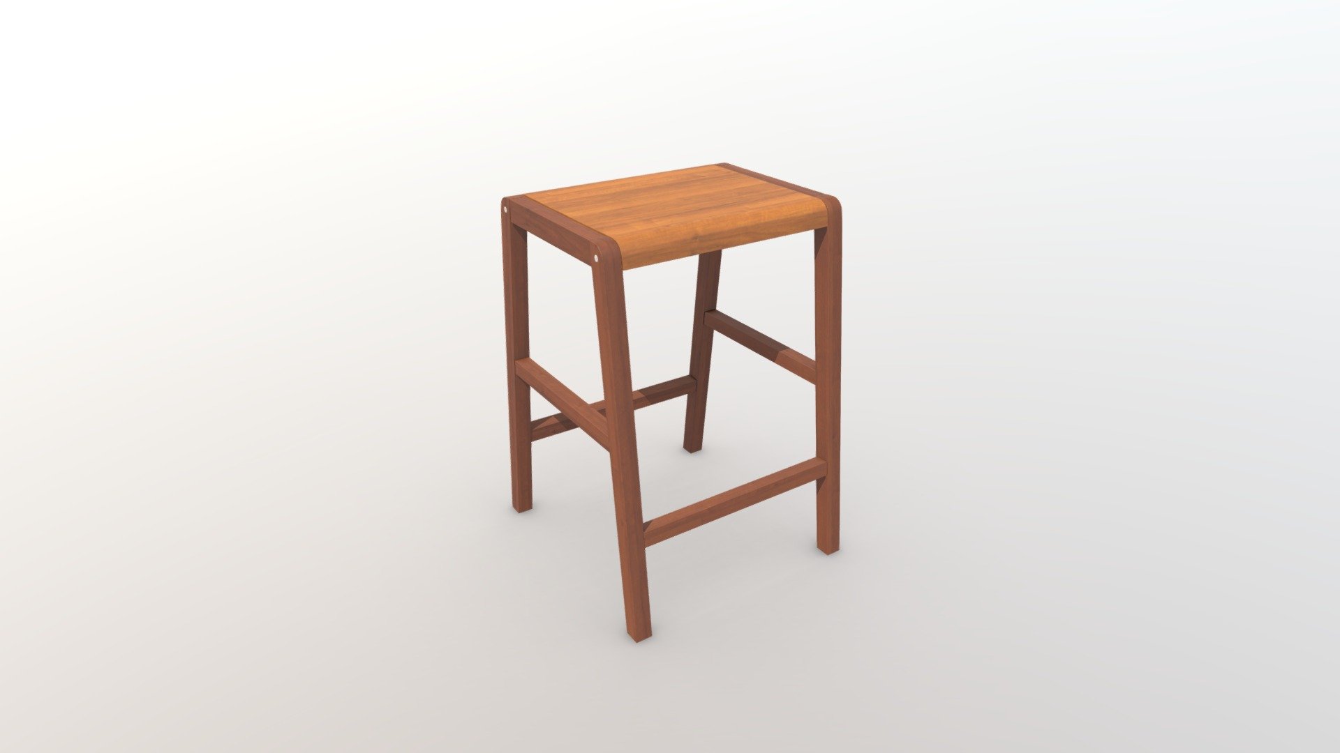 Francois solid wood bar stool - Buy Royalty Free 3D model by interior ...
