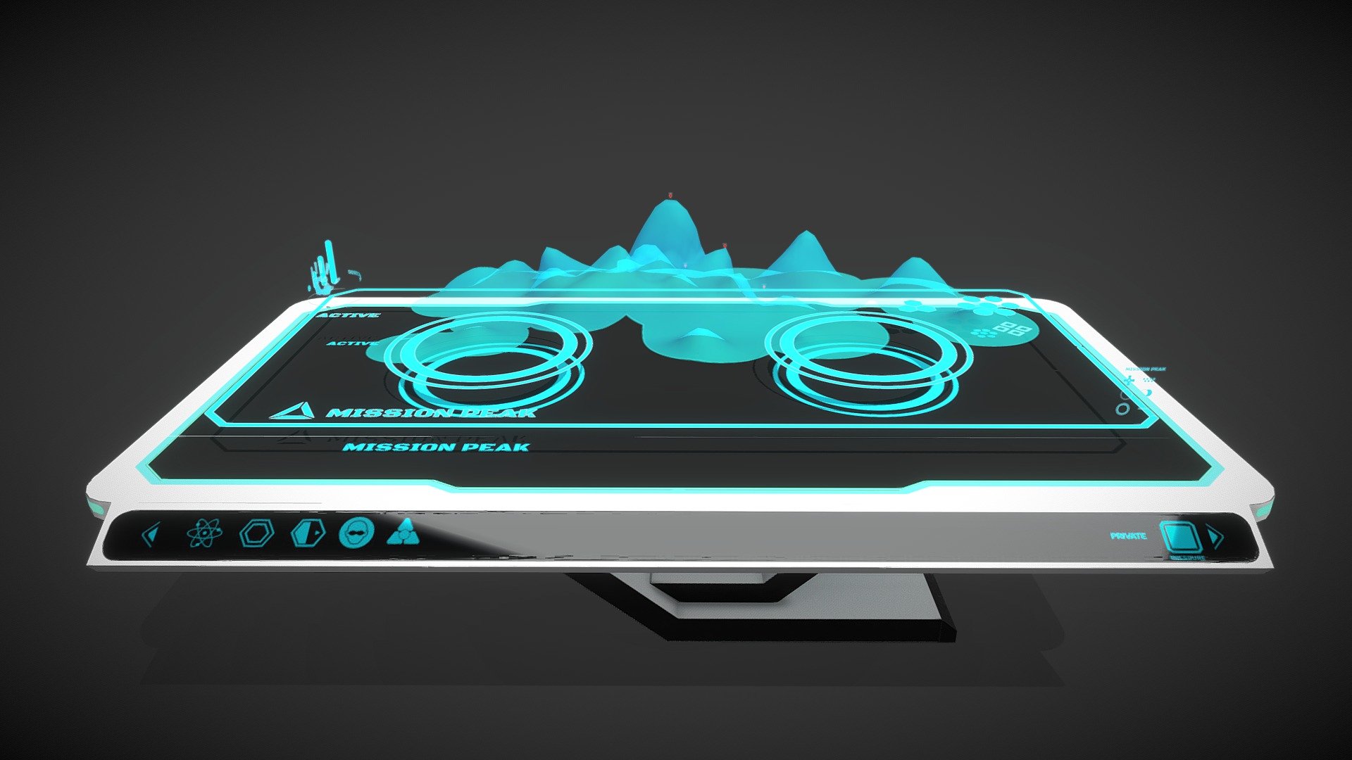 Hologram Table - Download Free 3D model by Rohit3DAsset [ab0c011 ...
