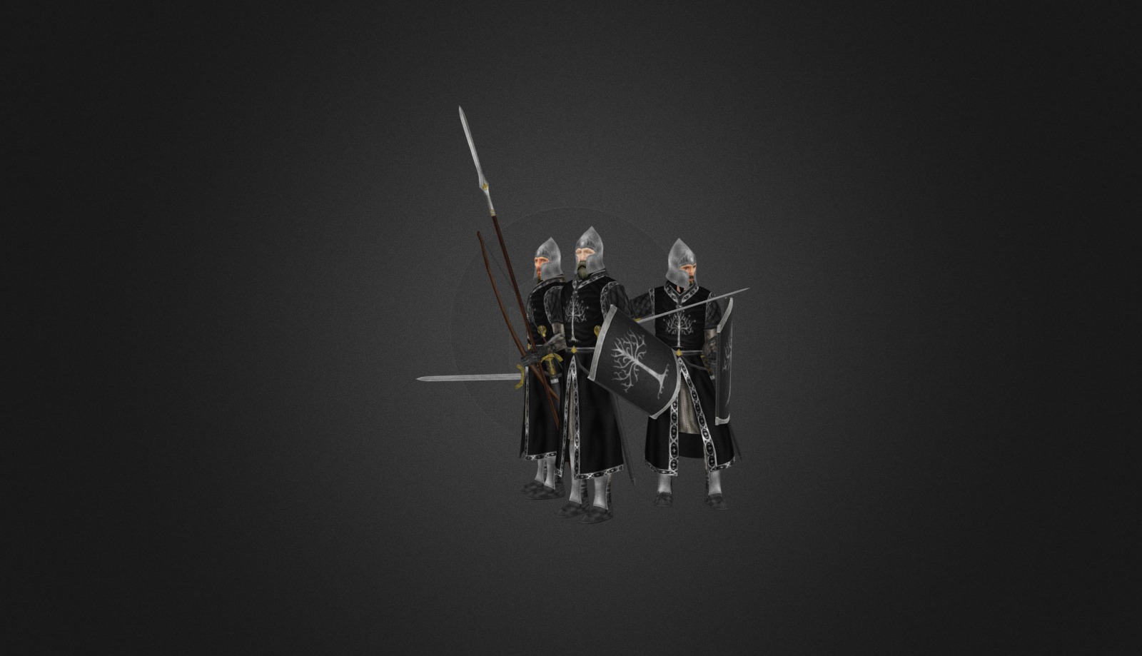 Gondorian Soldiers unupgrade version - 3D model by Pyrosh [ab0c65e ...
