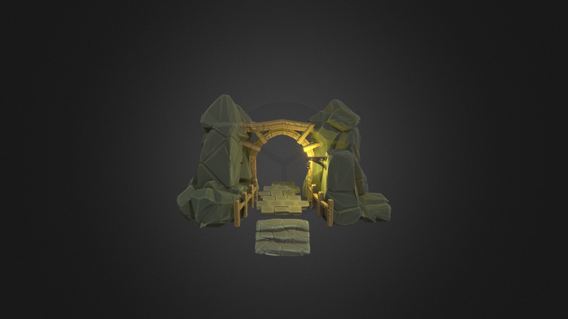 Stylized Mine Entrance 3D Assets - 3D model by Black Lunar (@blacklunar ...