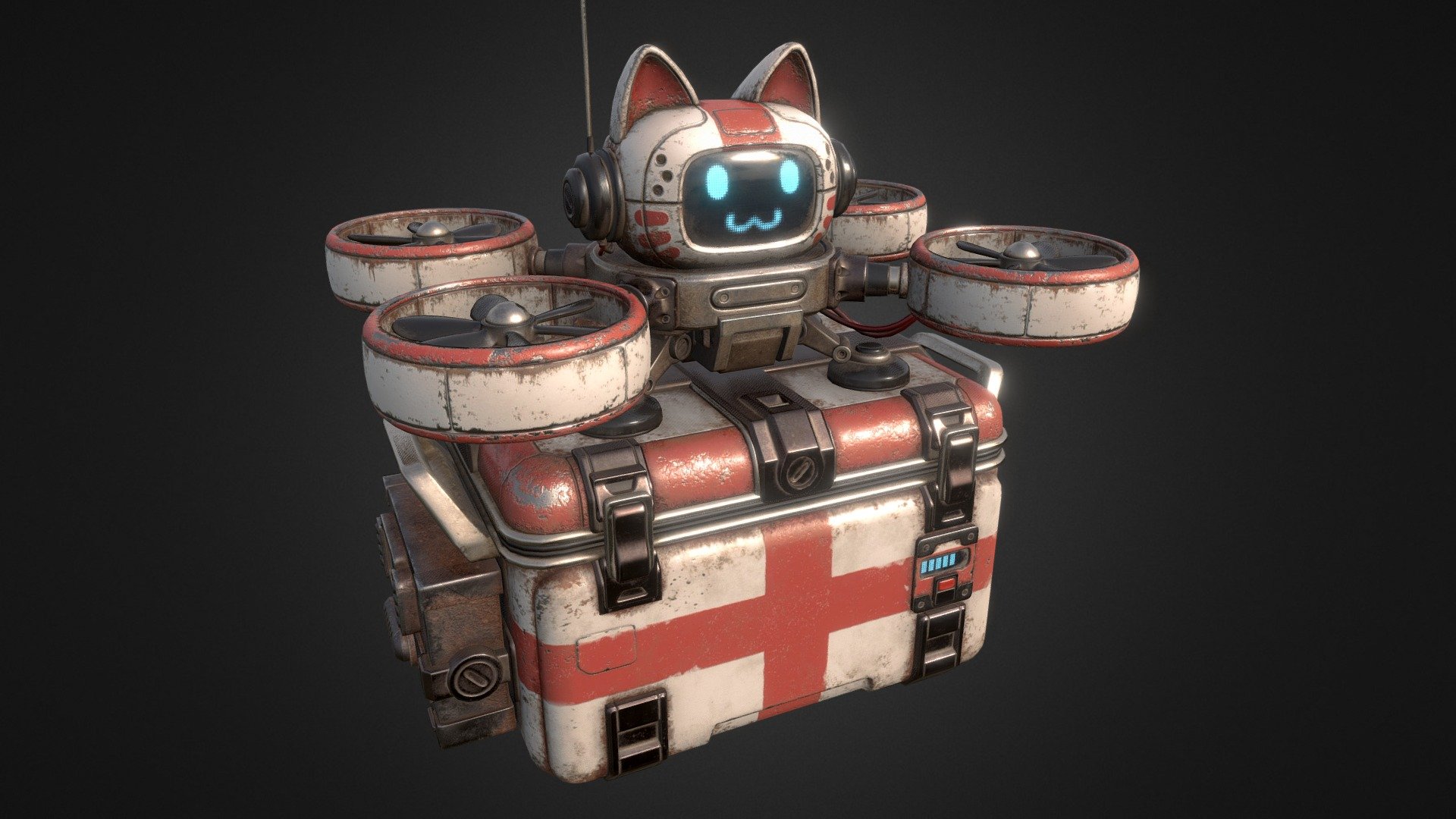 Cat Drone Medkit - Project Rustborn - 3D model by roksolana.khrouchtch ...