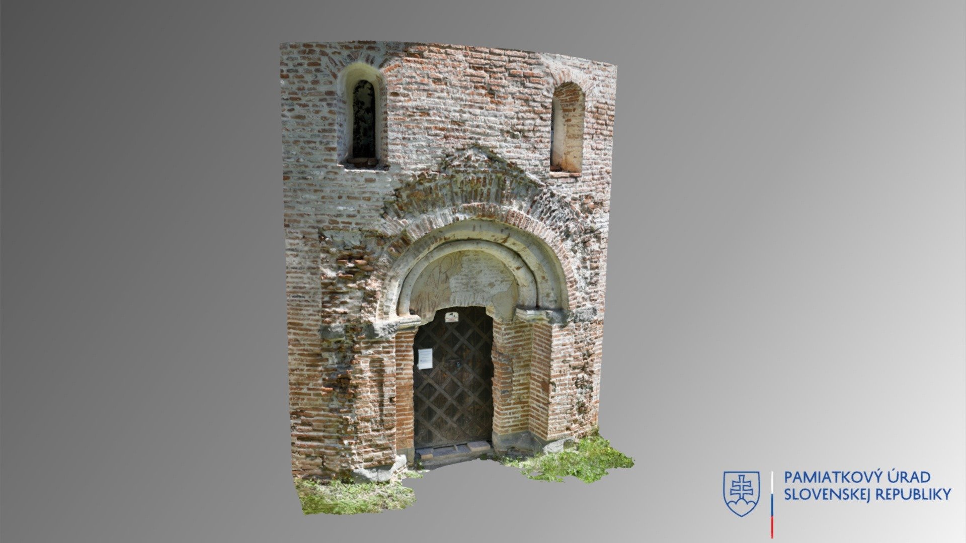 Šivetice - entrance portal of the rotunda - Download Free 3D model by ...