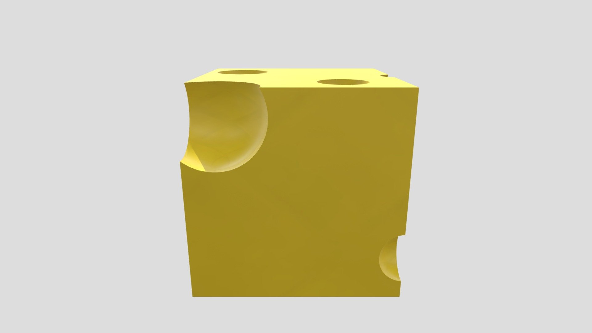 A block of cheese - 3D model by vedang3Dmodling [ab11c40] - Sketchfab