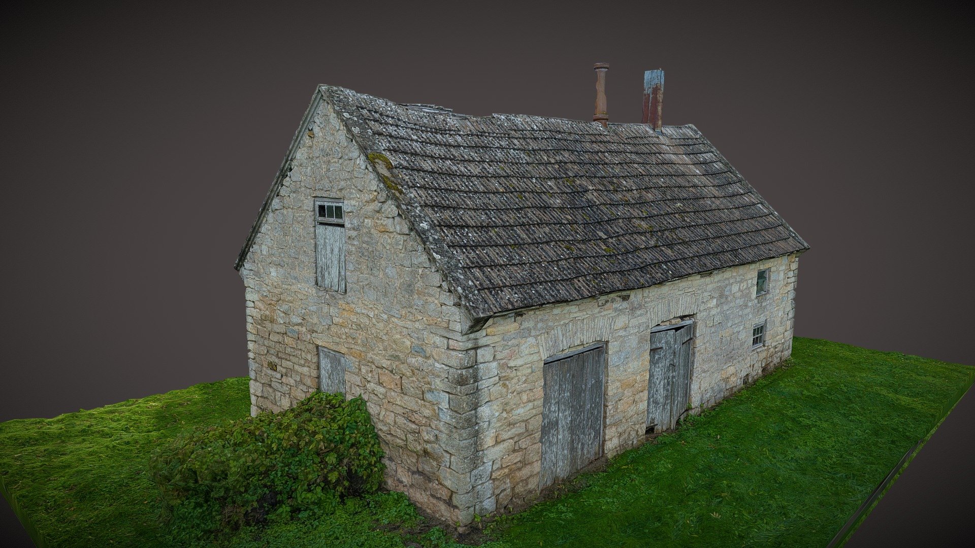 Old stone barn - Buy Royalty Free 3D model by Saulius.Zaura [ab1312f ...
