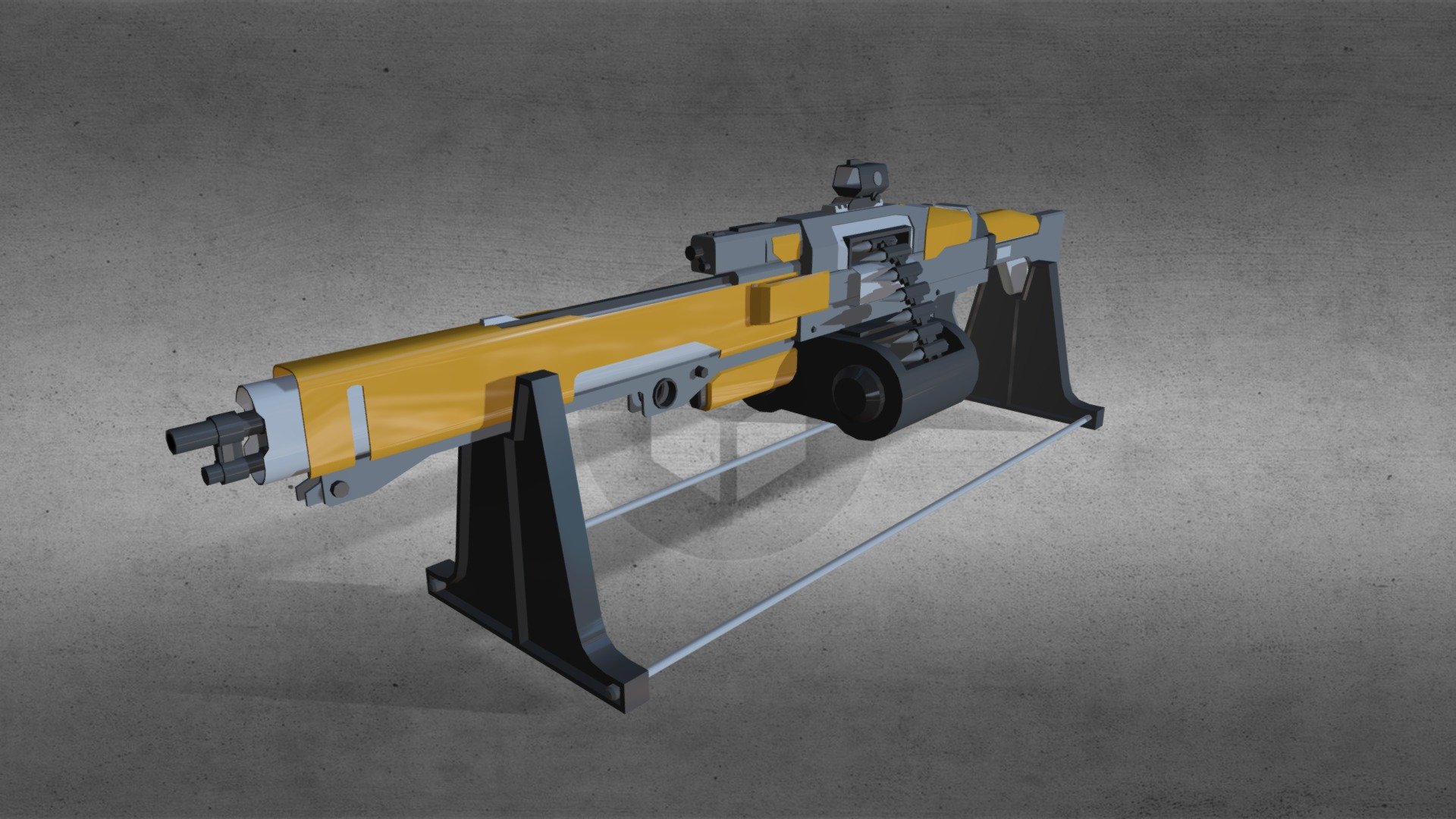 Machine Gun - 3D model by LiteyschiG [ab14a65] - Sketchfab