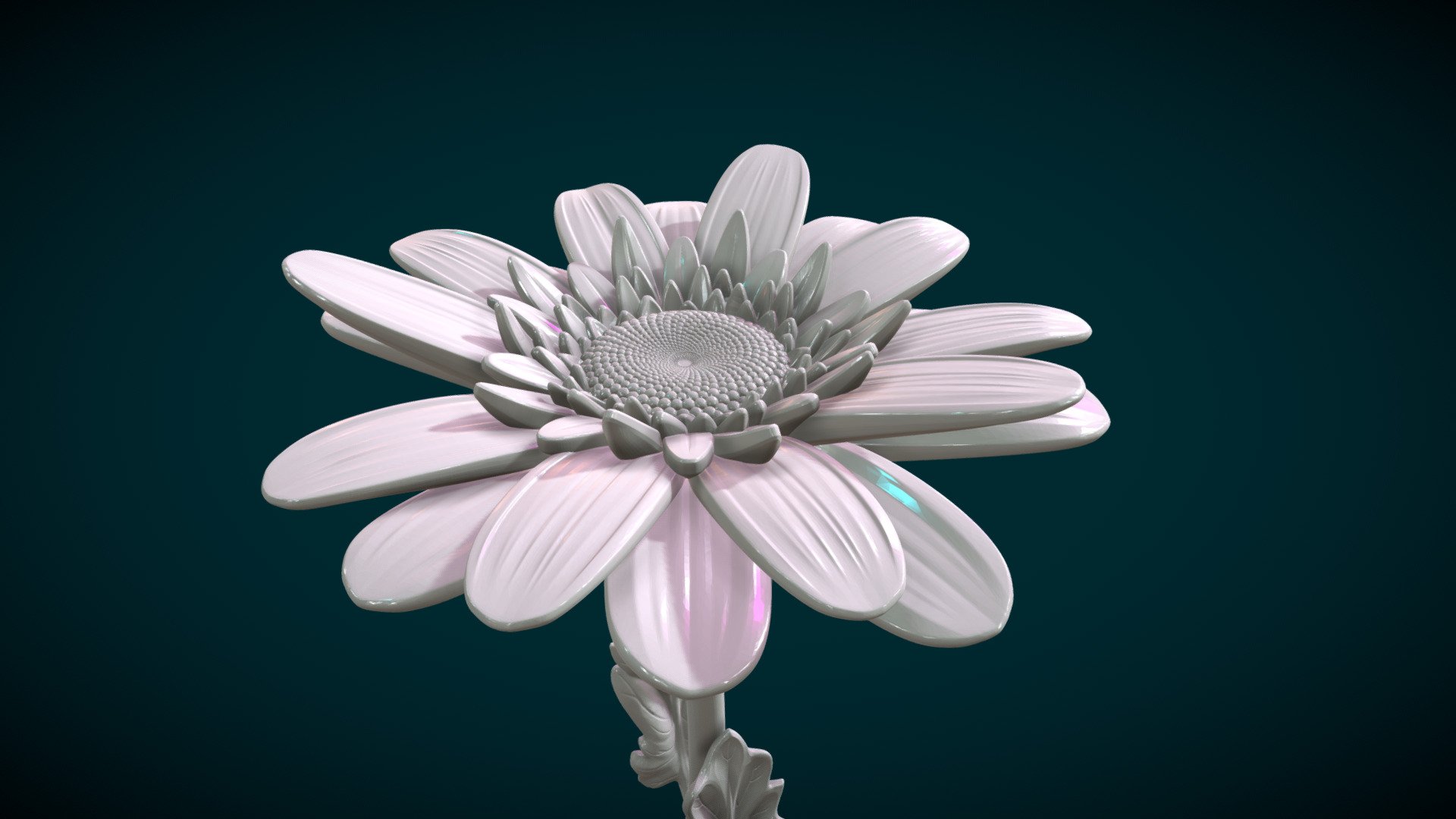 Daisy Gerbera sculpture - 3D model by Skazok [ab15a2b] - Sketchfab