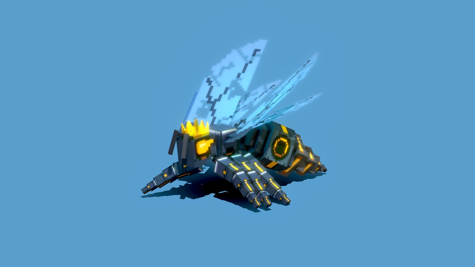 Mechanical Wasp - 3D model by Cuble Studios (@CubleStudio) [ab17df6 ...