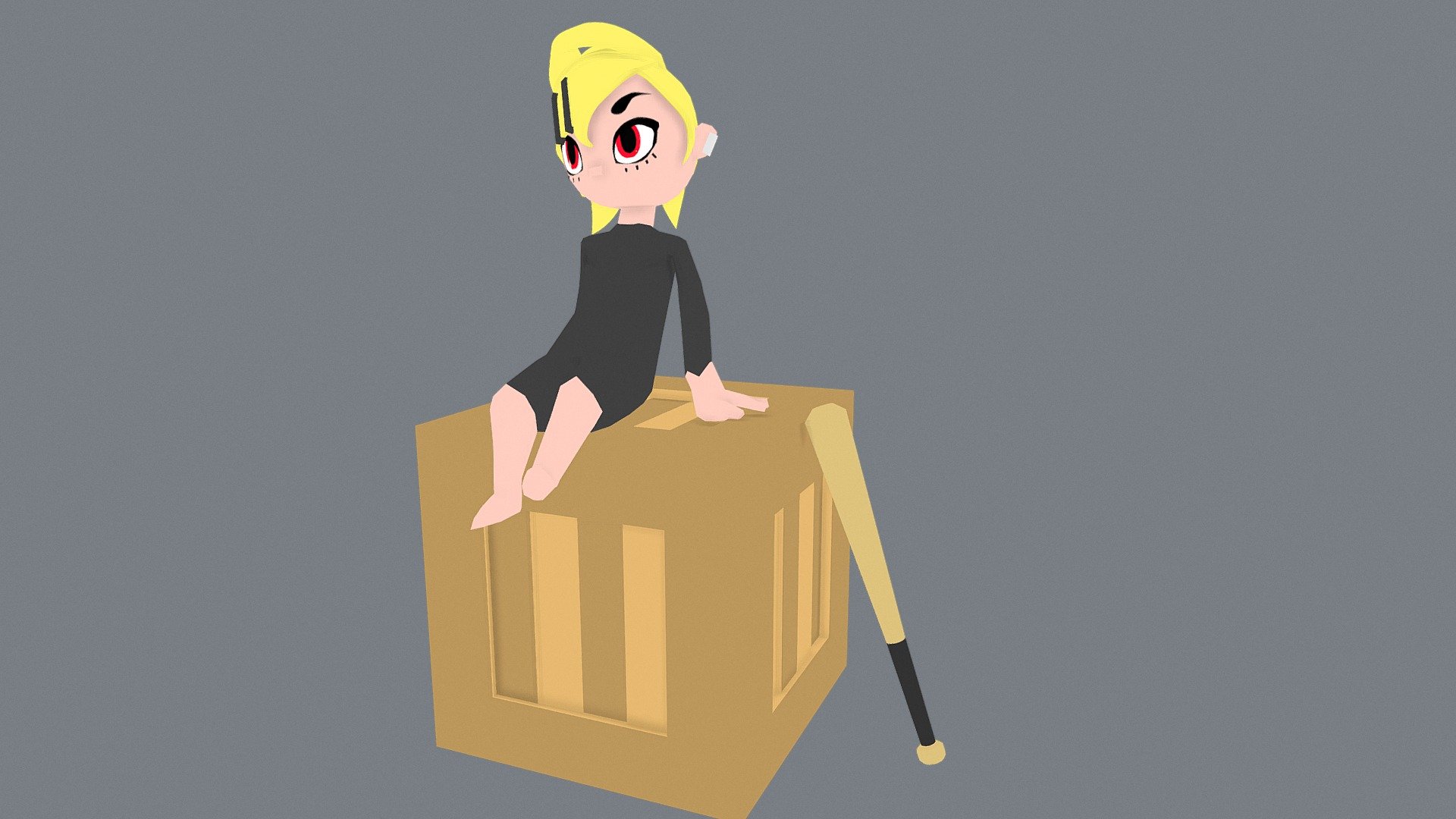 Girl Crate Baseball Bat - 3D model by freshlybaked (@diegoichinose ...