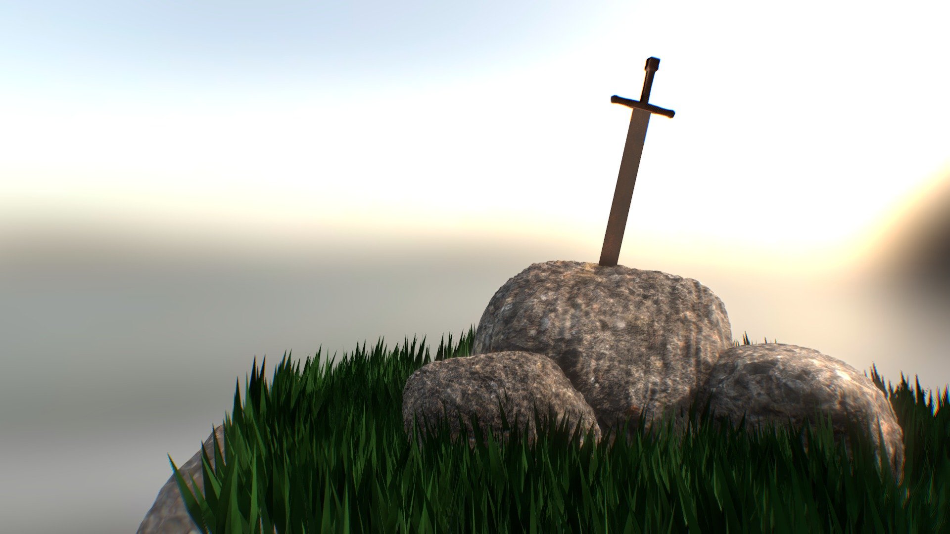 The Sword in the Stone - Download Free 3D model by RosyLazenby [ab19635 ...