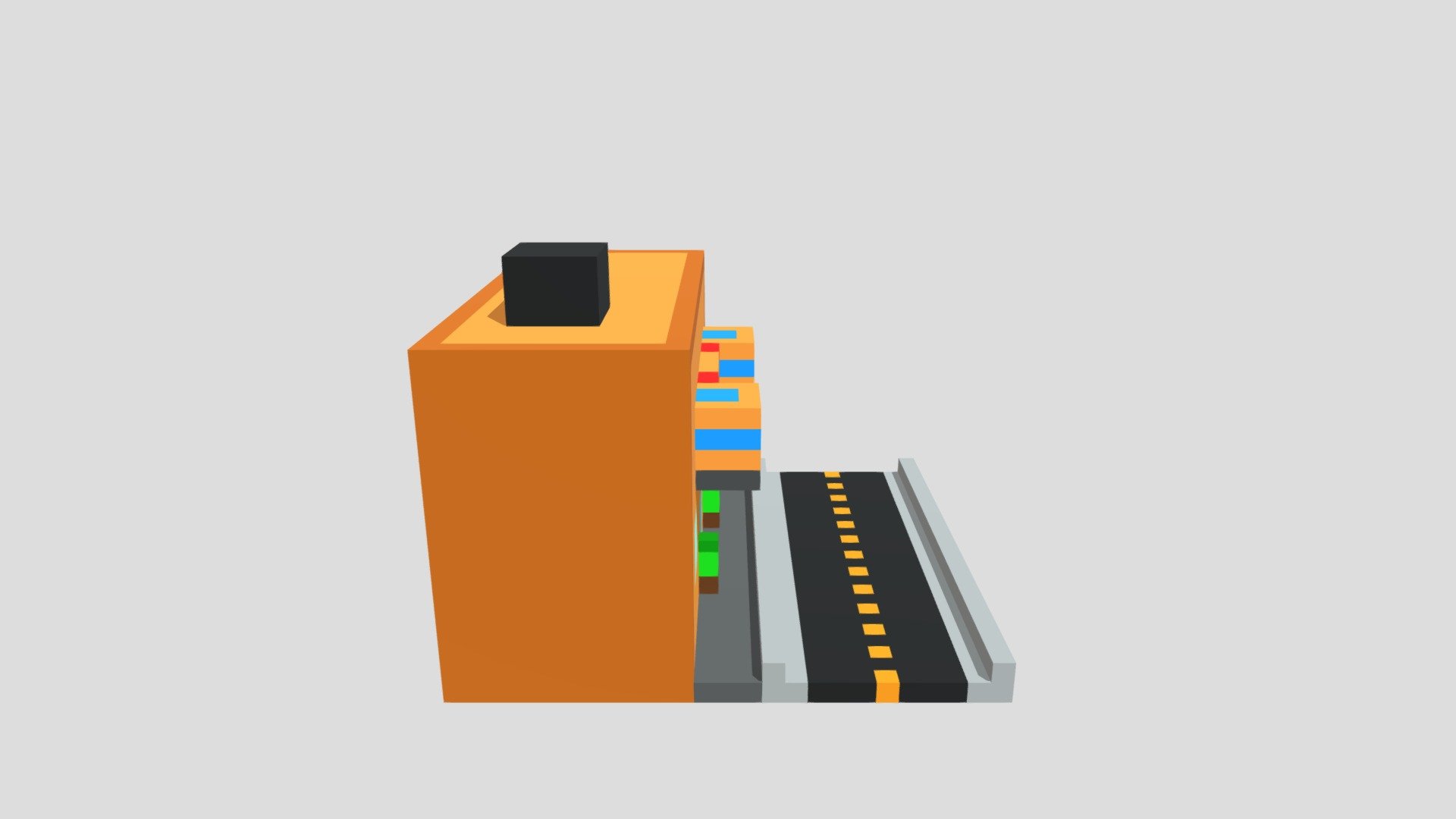 House On Road - Download Free 3D model by Nikita Isaev (@ni317222 ...
