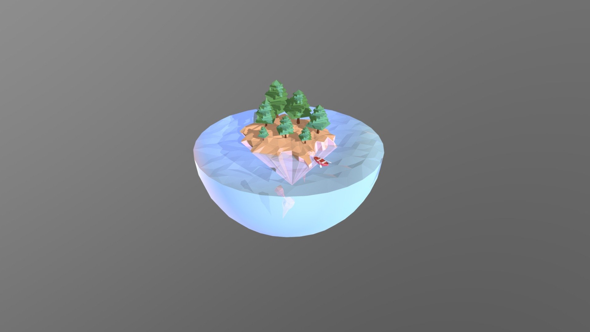 Low Poly Island - 3D model by Yeliz Alper (@yelizalper) [ab1c672 ...