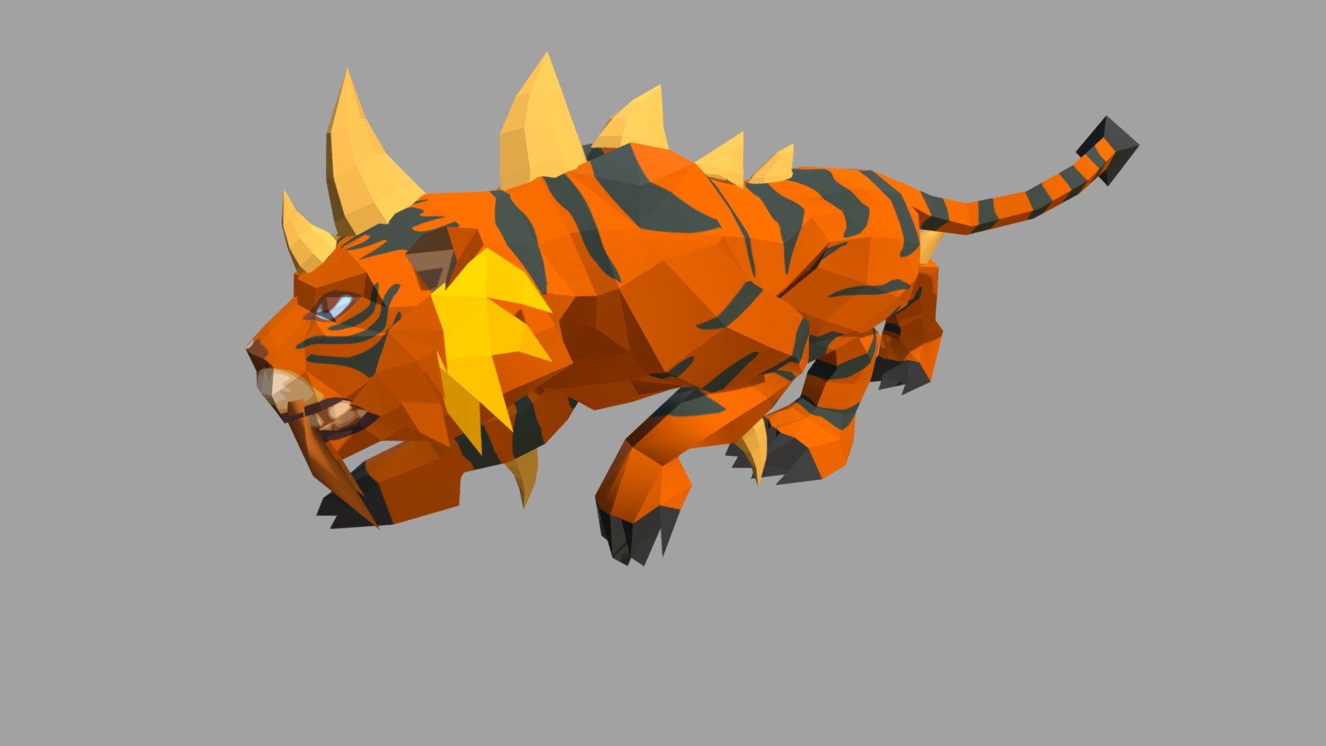 Tiger Monster - 3D model by josluat91 [ab1d75c] - Sketchfab