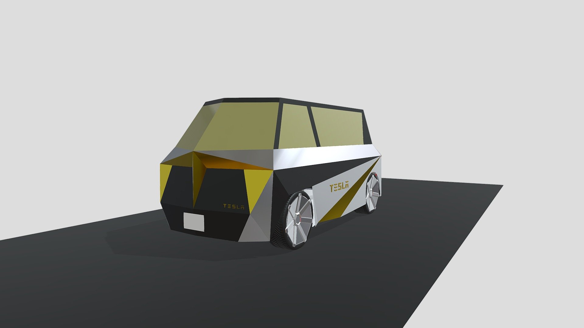Tesla Cybervan - 3D model by Eternalflower [ab1ddd6] - Sketchfab