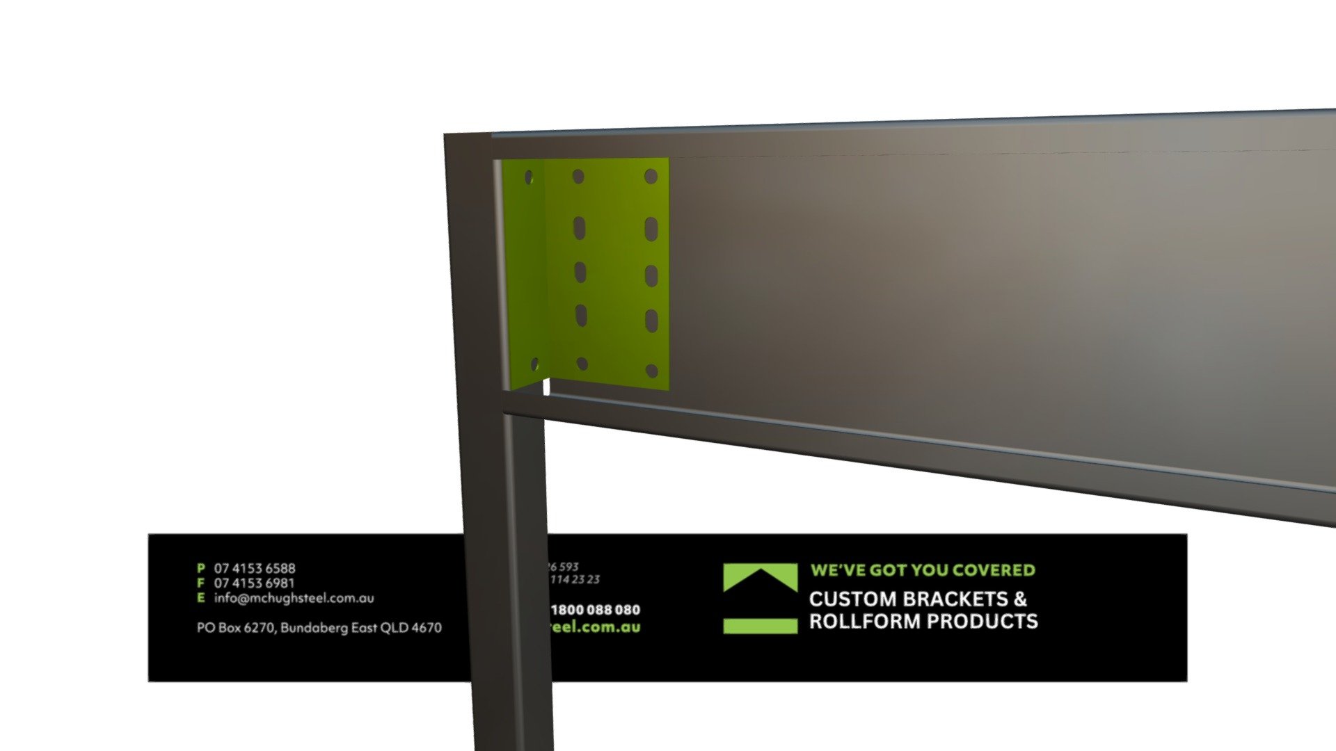 DWG058 C300 Skillion Purlin Bracket - 3D model by mchughsteel [ab1efe4 ...