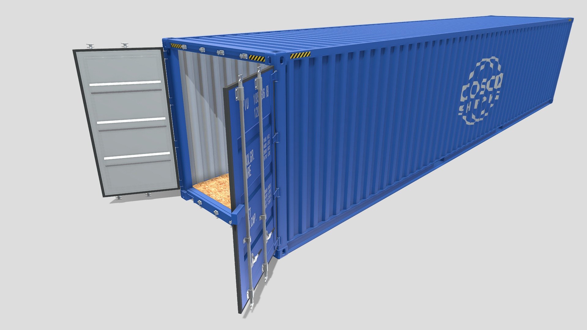 40ft Shipping Container Containerships v1 - Buy Royalty Free 3D model ...