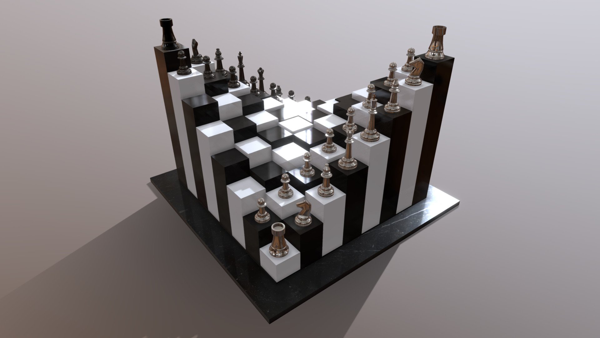 3d Chess - Buy Royalty Free 3D model by luismi93 [ab20241] - Sketchfab ...