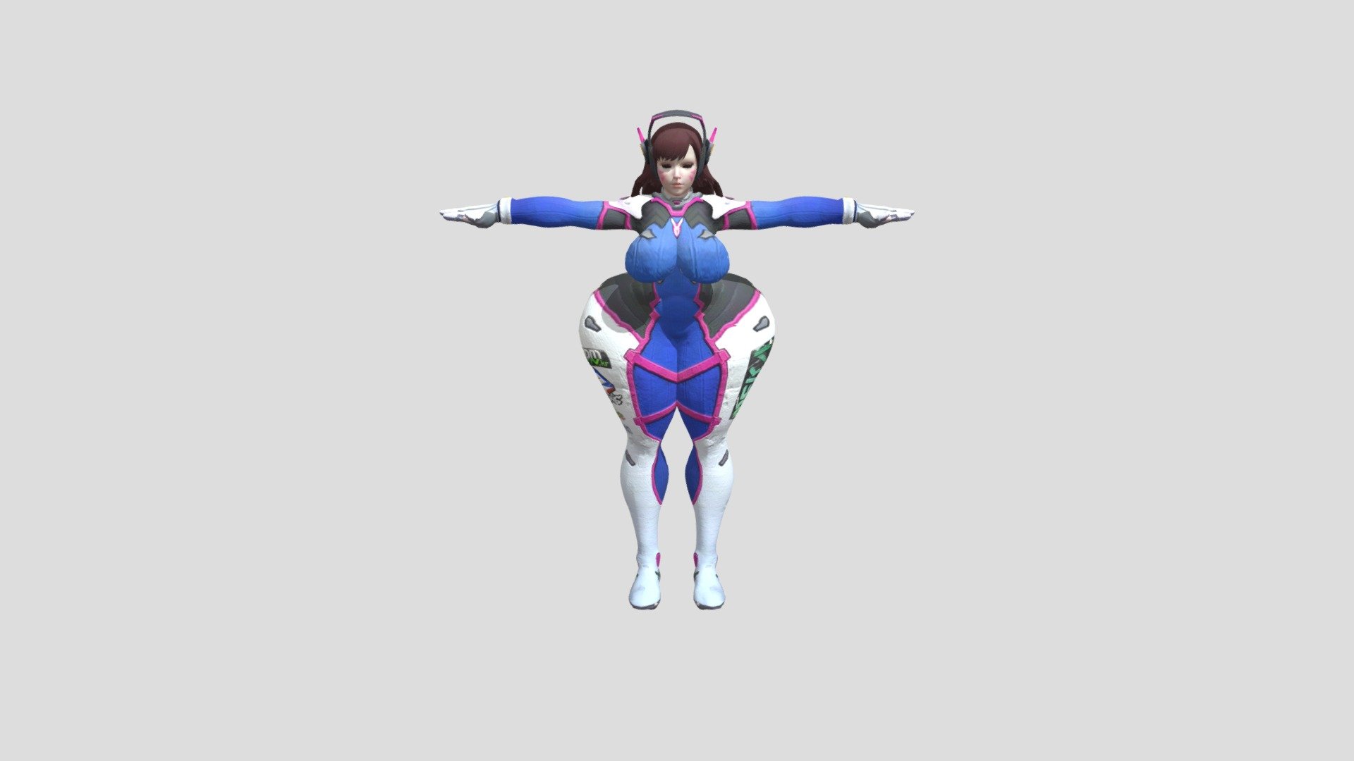 Commission Chamoy20 D_VA Thicc - Download Free 3D model by Autistic ...