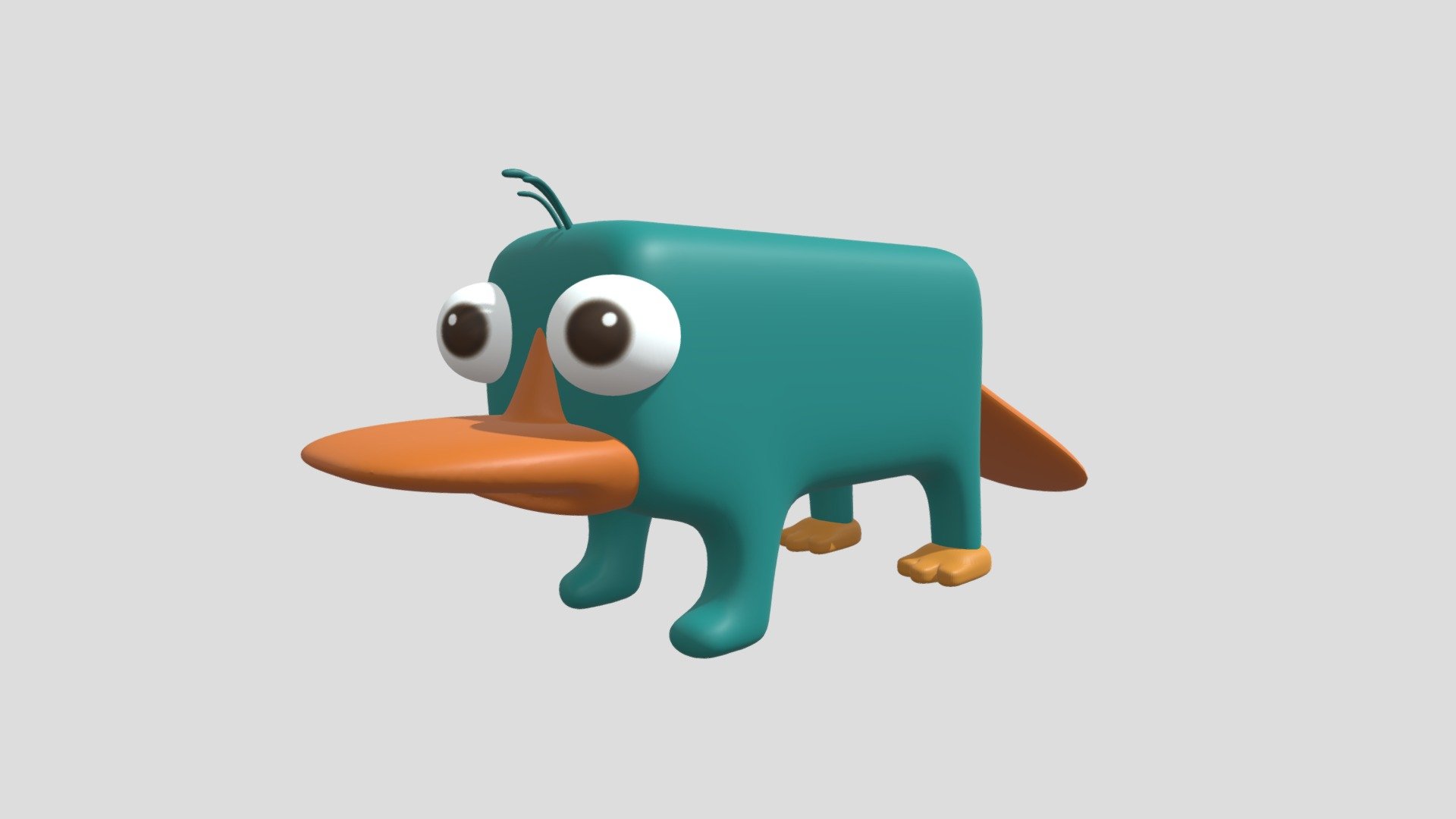 Perry The Platypus Phineas and Ferb - 3D model by CousinLouie [ab2541a ...