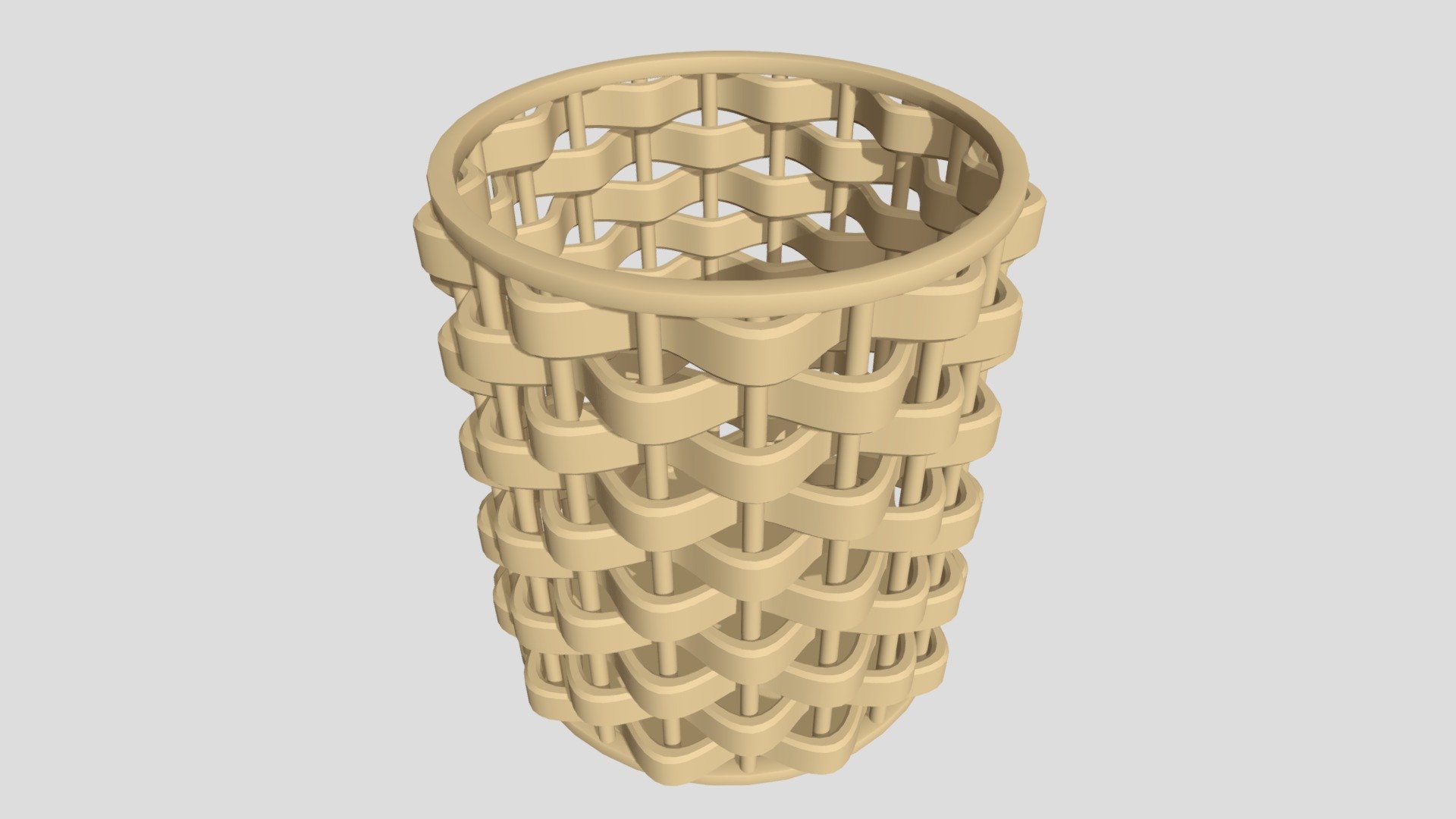 Wicker Basket - Download Free 3D model by milaink [ab26013] - Sketchfab