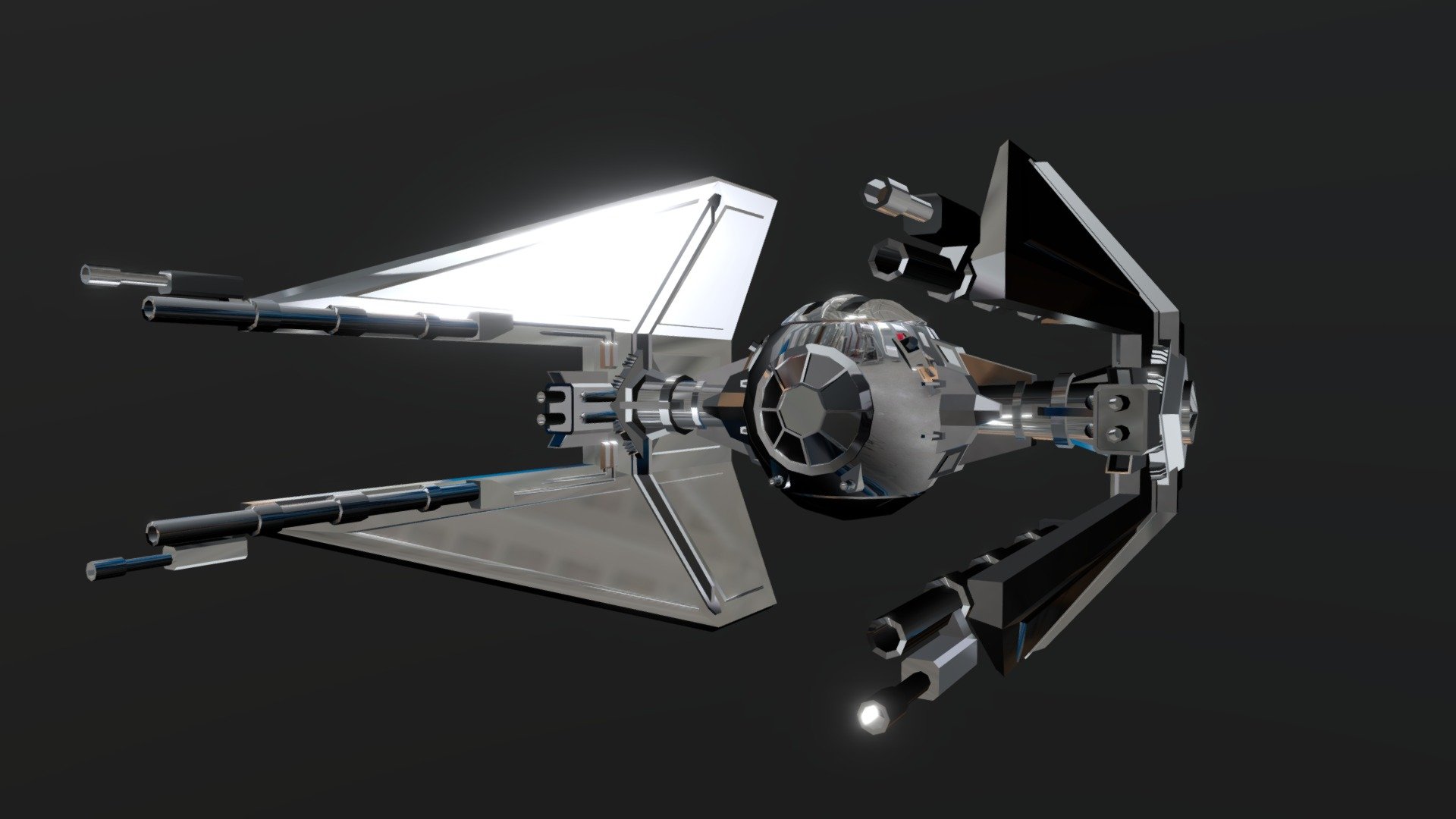 TIE INTERCEPTOR - 3D model by alexguerreros [ab264a7] - Sketchfab