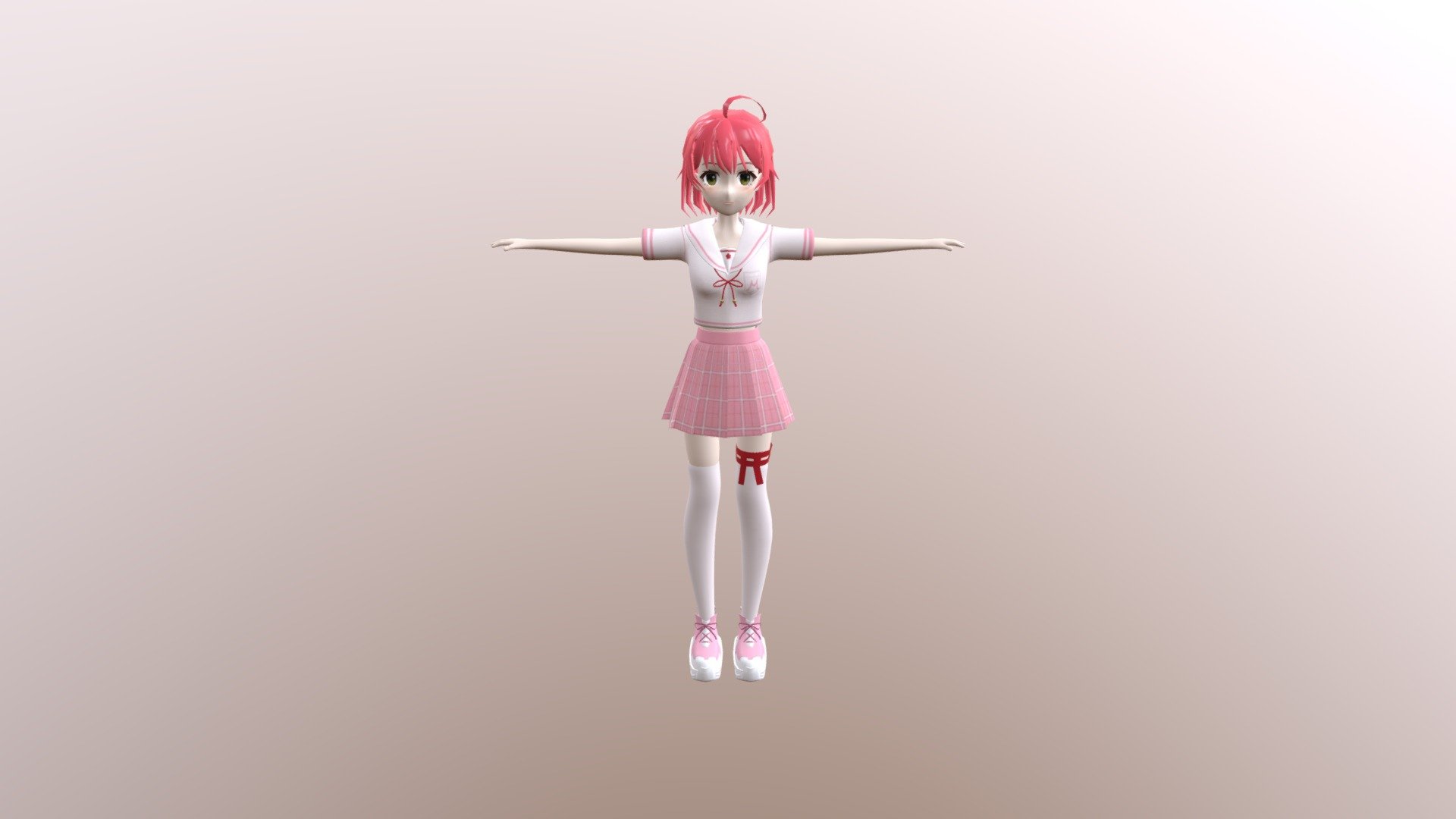 Sakura_Miko - 3D model by mRmAO (@e07070128) [ab27511] - Sketchfab