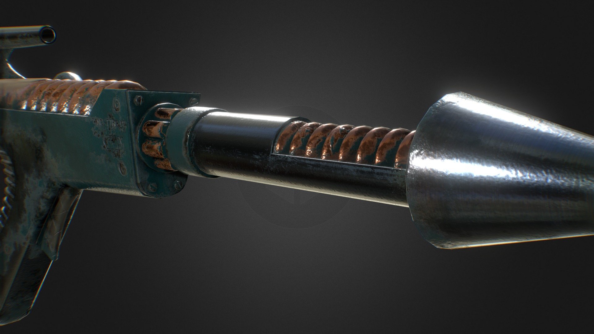 Retro Future Ray Gun - Buy Royalty Free 3D model by Michael Corinella ...
