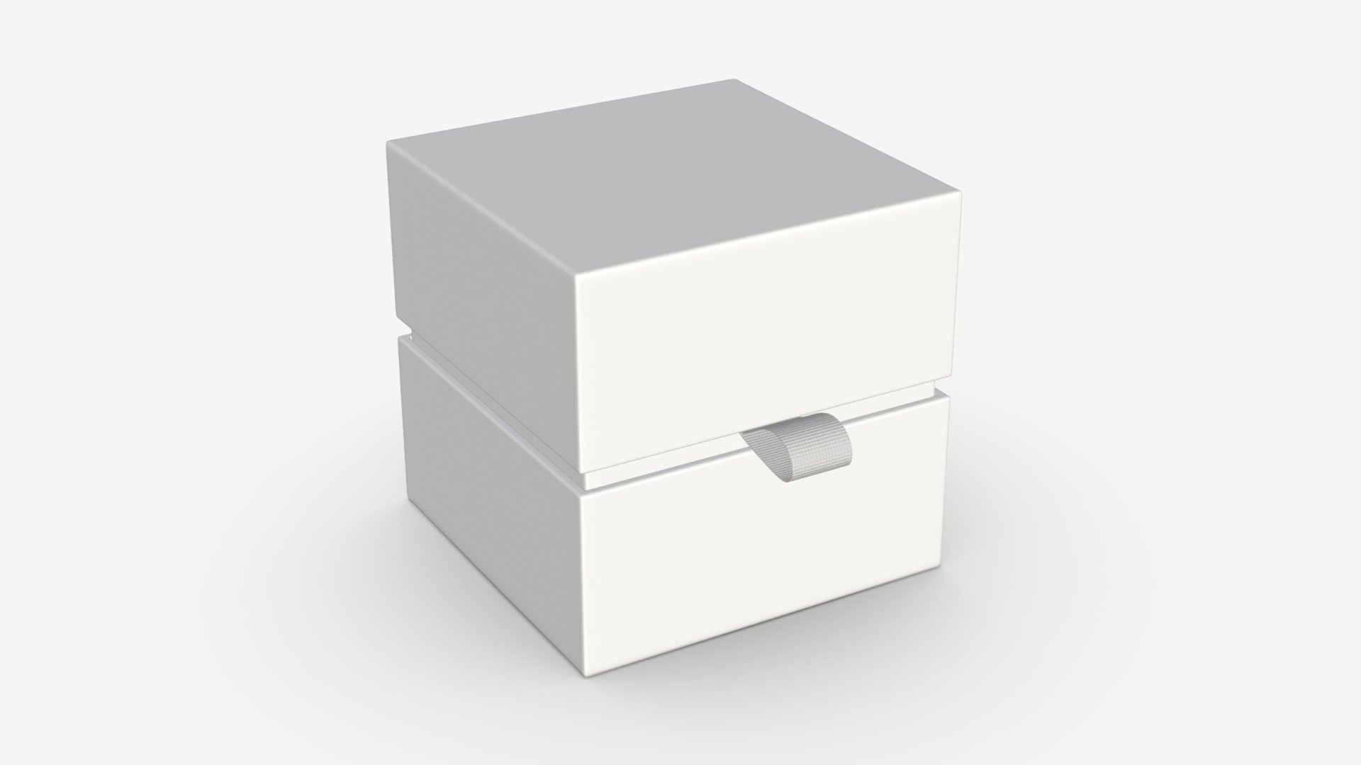 Paper gift box with strap mockup 02 - Buy Royalty Free 3D model by ...