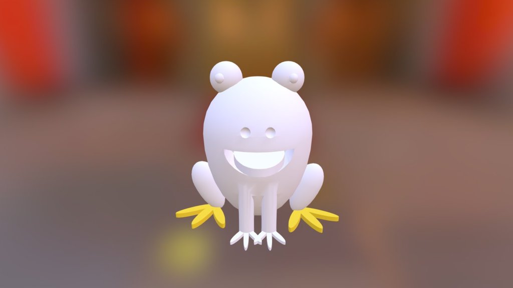 cartoon_frog - 3D model by KIRAKIRA [ab2839a] - Sketchfab