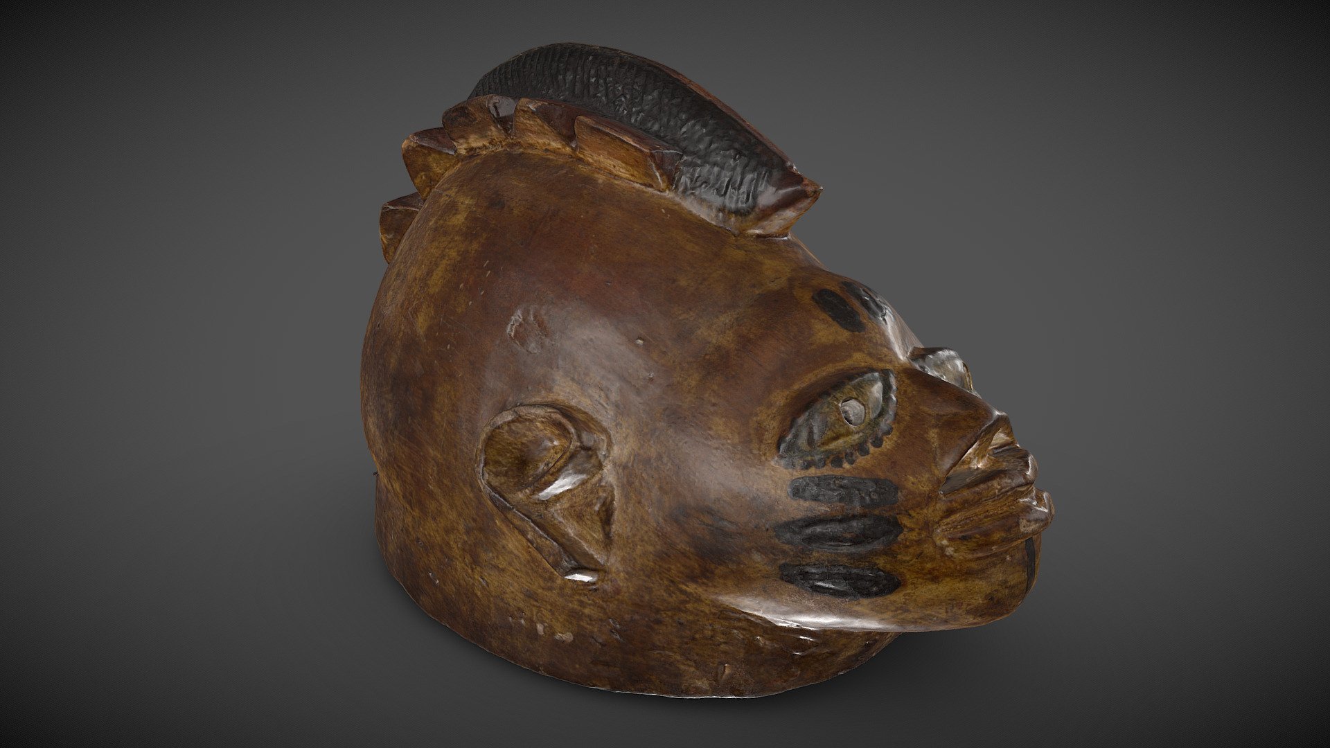Masque gélédé - Download Free 3D model by Alienor.org, Conseil des musées (@alienor.org ...