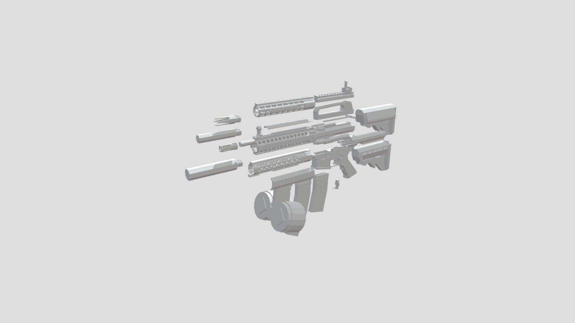FREE M16 model - 3D model by Vincent (@jackcabrestive17) [ab28754 ...