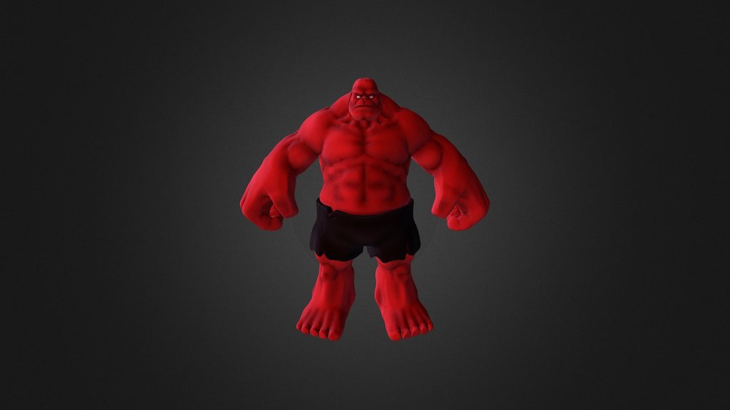 RED HULK - 3D model by Leonardo Zambrano (@unikco) [ab2877a] - Sketchfab