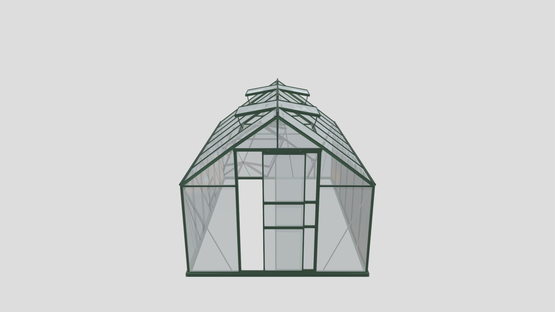 Greenhouse Merkur 9900 Glass Green - Buy Royalty Free 3D model by ...