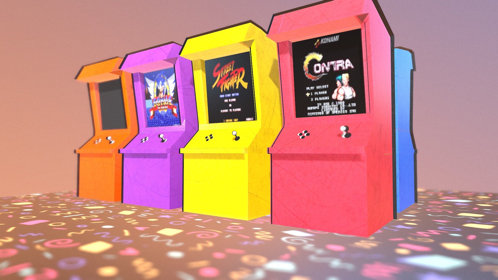 Arcade - 3D model by Alisha (@AlishaBegum) [ab2e50f] - Sketchfab
